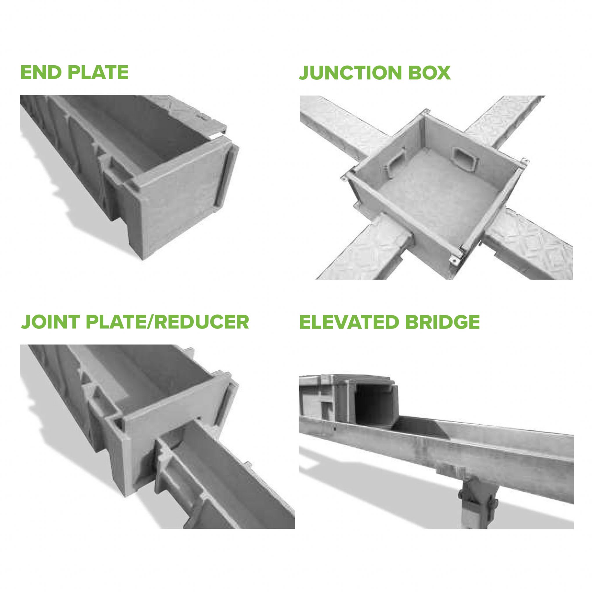 Green Trough Accessories | Trough-Tec Systems