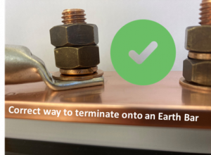 How to Terminate a Cable Lug onto an Earth Bar - E-Tech Components