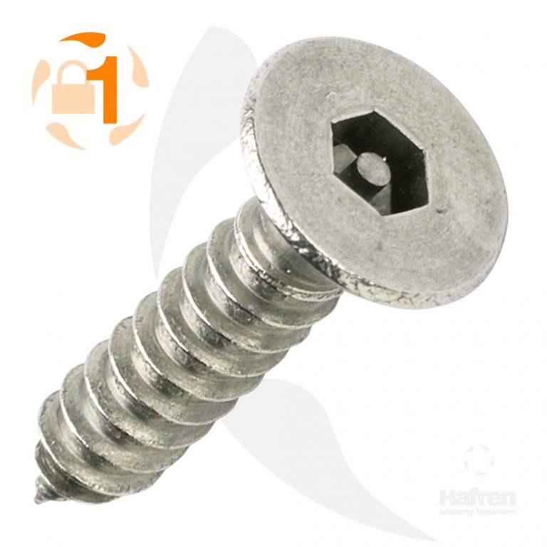 Hafren PHCS Countersunk A2 Stainless Steel Pin Hex Self Tappers