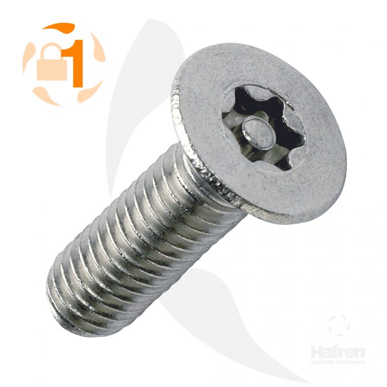 Hafren RTCM Countersunk 6-Lobe Pin Machine Screws